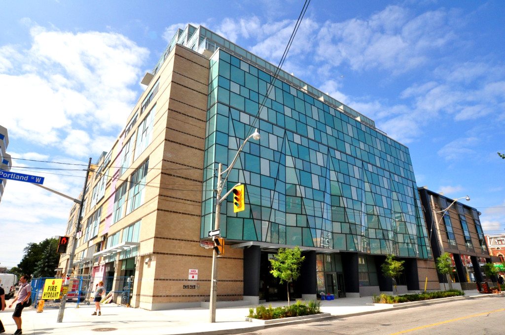 About Queen and Portland Lofts in Toronto.